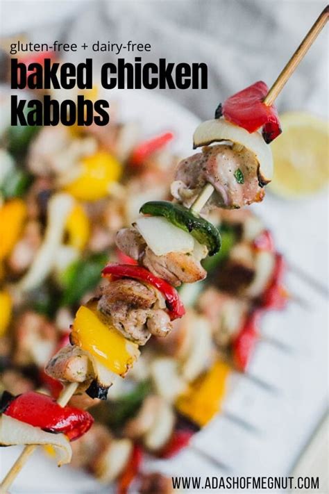 Baked Chicken Kabobs In The Oven Gluten Free And Dairy Free