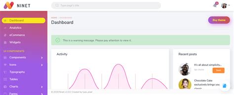 best react redux admin dashboard template 2021