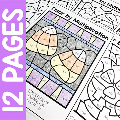 Multiplication Division Color By Code HALLOWEEN Made By Teachers