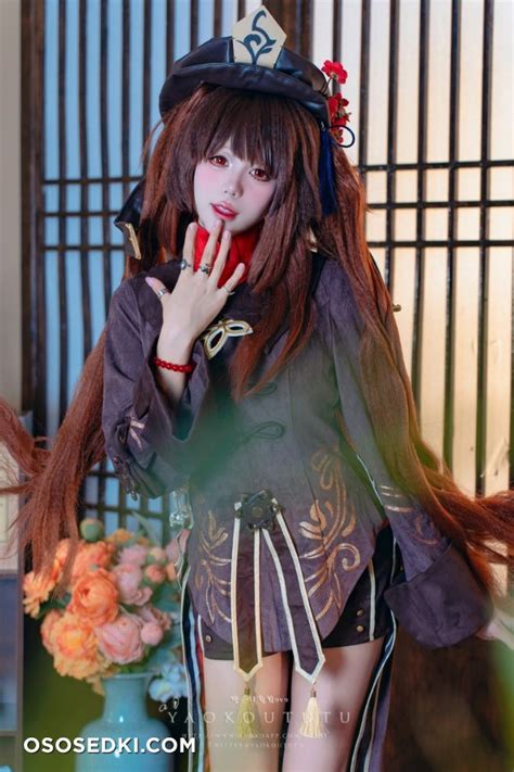 Hu Tao Genshin Impact Niantutu Naked Cosplay Asian Photos