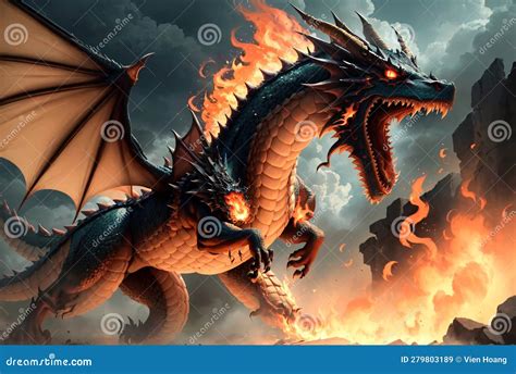 The Magic Of The Dragon Scales Talons Teeth And Claws Stock
