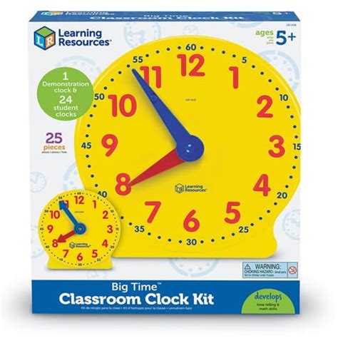 Big Time Classroom Clock Kit Toys Toy Street Uk