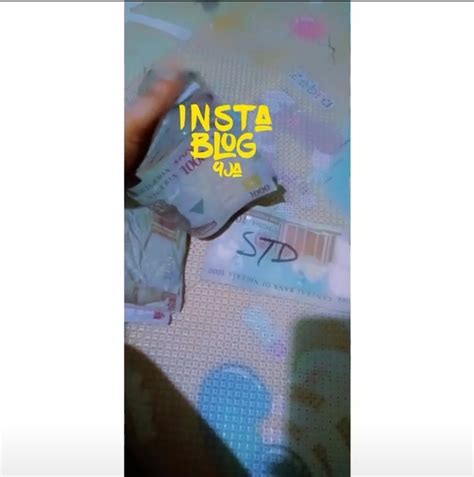 Slay Queen Cries Out As She Saw Std Written On A ₦1k Given To Her By