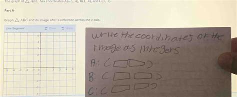 Solved The Graph Of Abc Has Coordinates A 34 B14 And C31
