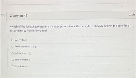 Solved Question 481 ﻿ptswhich Of The Following Represents An