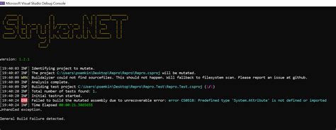 Stryker Fails For Self Contained Apps Issue Stryker Mutator Stryker Net GitHub