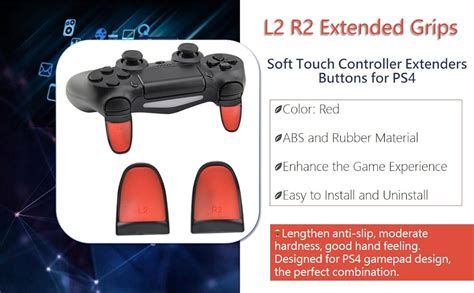 socobeta extended grips l2 r2 extended grips soft touch controller