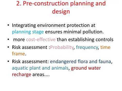 Environmental Considerations In Construction Pptx