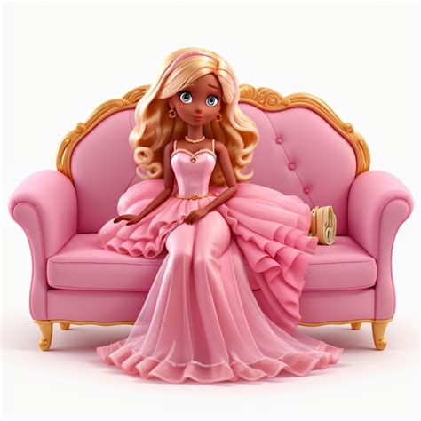 Premium Ai Image Beautiful Princess Sitting On A Sofa