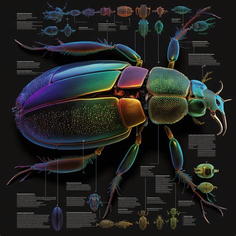 Butterfly And Beetle Exploded Infographics R Aiart