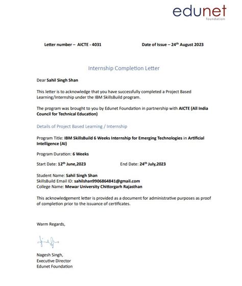 Sahil Singh Shan On Linkedin Internshipcompletion Ibm Skillsbuild