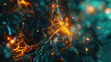 Create A Visualization Of A Neural Network In Artificial Intelligence Using Glowing Elements