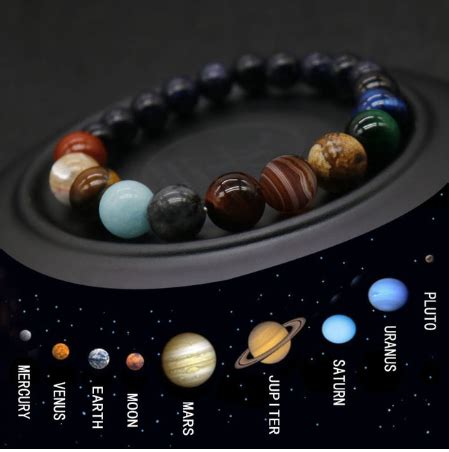 браслет из натурального камня | Solar system bracelet, Mens beaded ...