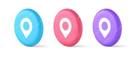 Premium Vector Gps Map Pin Location Service Button Application