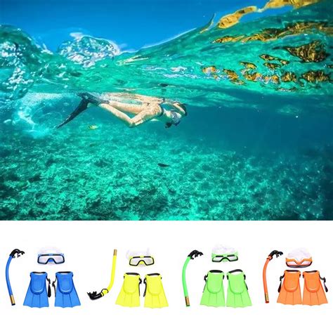 Scuba Goggles For Mask Fin Snorkel Set Dive Gear S Vicedeal