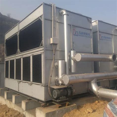 Cross Flow Water Chiller Closed Circuit Loop PVC Fills Industrial Fan