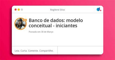 Banco De Dados Modelo Conceitual Iniciantes