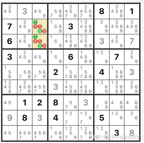 关于数独的几个基本解题技巧 知乎