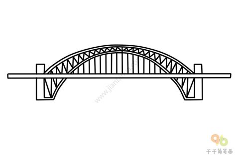 简单易学 拱桥简笔画 建筑简笔画