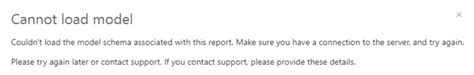 cannot load model schema associated with this repo microsoft fabric community