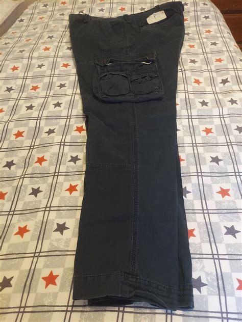 Polo Ralph Lauren Blue Paratrooper Cargo Pants Mens S Gem