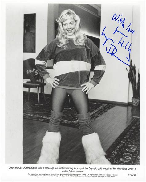 Lynn Holly Johnson Autographed Signed Photograph Historyforsale