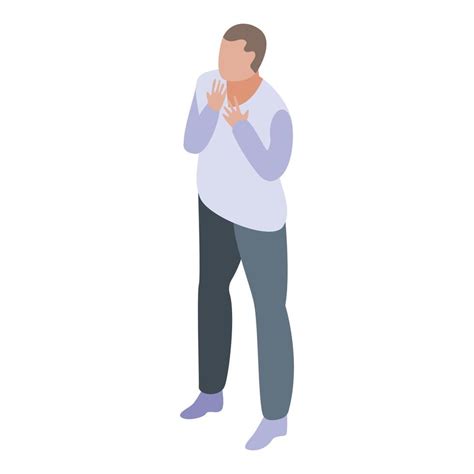 Rage Young Man Icon Isometric Style 15913975 Vector Art At Vecteezy