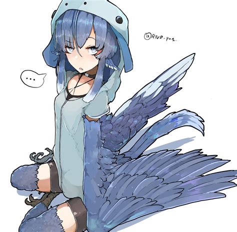 Safebooru 1girl Animal Ears Bike Shorts Bird Ears Bird Legs Bird