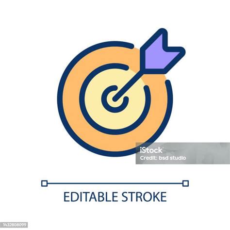 목표 픽셀 도달 완벽한 Rgb 색상 Ui 아이콘 개념에 대한 스톡 벡터 아트 및 기타 이미지 개념 겨냥 과녁 Istock