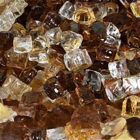 Fire Pit Essentials 10 Lbs Of Dakota 12 In Blended Fire Glass Yv