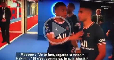 VIDEO El gesto arrogante de Kylian Mbappé contra Achraf Hakimi Fox