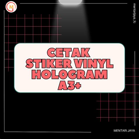 Jual Cetak Sticker Ukuran A3 Bontax Vinyl Glossy Vinyl Transparan