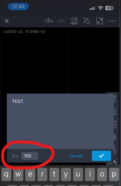 无法从 Autocad 移动应用程序的“特性”窗口编辑文字高度