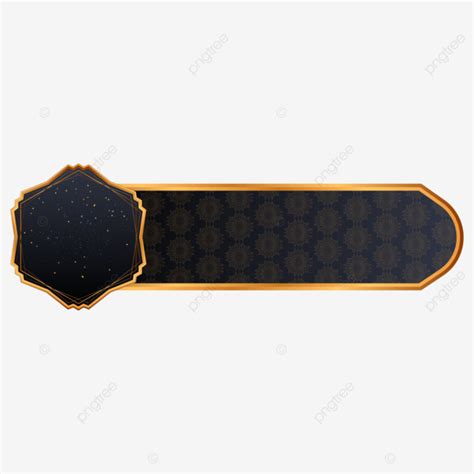 럭셔리 검은 황금 아랍어 장식 이슬람 배너 제목 프레임 텍스트 상자 투명 배경 이슬람의 배너 텍스트 상자 Png 일러스트 및 벡터 에 대한 무료 다운로드 Pngtree