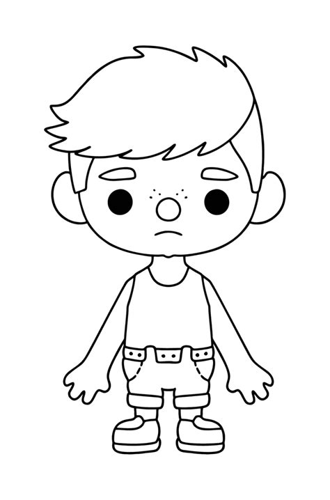 Dibujos para colorear Toca Boca Imprime y Colorea en Línea Gratis