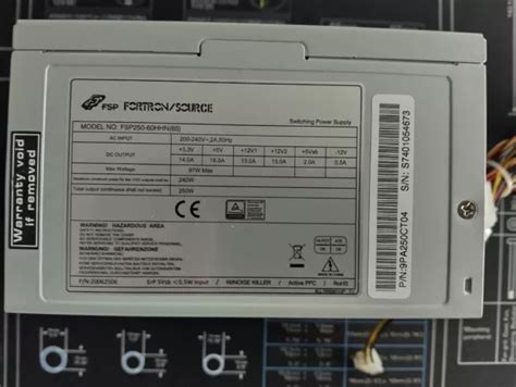 FSP NETZTEIL ATX 250W FSP250-60HHN (85) EUR 5,00 - PicClick DE