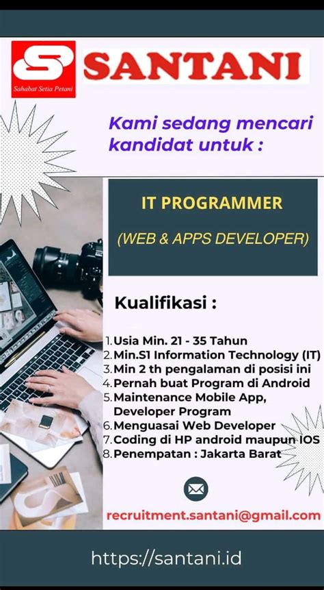 Lowongan Kerja It Programmer Di Jakarta Barat 2024