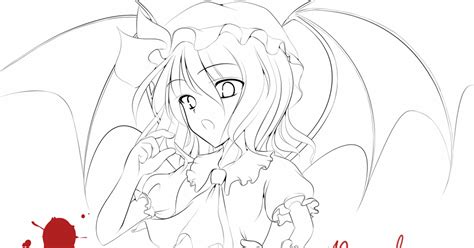 レミリア レミ初描き 線画（08年春） 長月 碧のイラスト Pixiv
