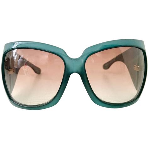 2007 Gucci Teal Oversized Logo Sunglasses Italy At 1stdibs Gucci