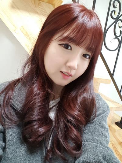 잠실신천 미용실추천 리브헤어 레드와인 염색 진한 레드브라운 염색 네이버 블로그