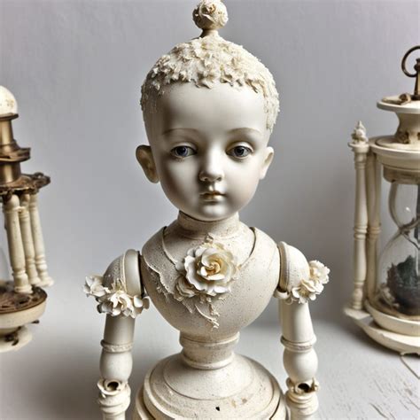 Assemblage Doll Ethereal Assemblage Doll With Antique Hour