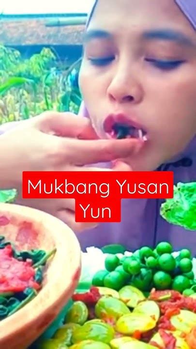 Mukbang Yusan Yun Sambel Pete Plus Sosis Super Pedas - YouTube