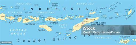 Lesser Sunda Islands Nusa Tenggara Islands Indonesia Political Map