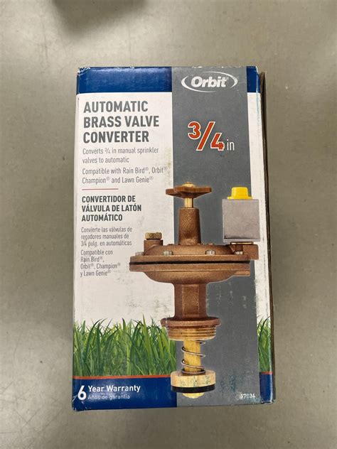 Orbit 3 4 Inch Automatic Brass Valve Converter Model 57034 EBay