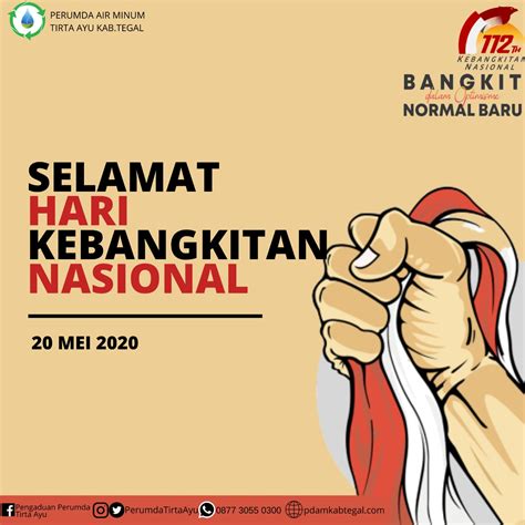 SELAMAT HARI KEBANGKITAN NASIONAL PERUMDA AIR MINUM TIRTA AYU KABUPATEN TEGAL