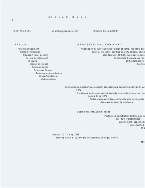 7 Application Security Engineer Resume Examples And Top Skills