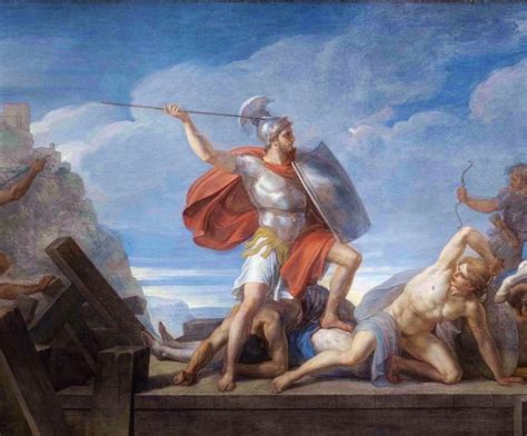 Detail The Horatius Cocles 1813 15 Vincenzo Camuccini Rome 1771 1844 Oilcanvas