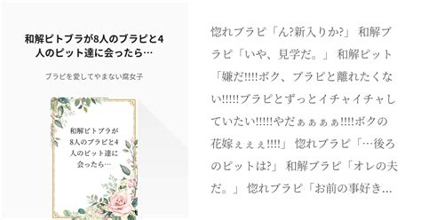 二次創作 キャラ崩壊 和解ピトブラが8人のブラピと4人のピット達に会ったら 愛さんの小説 Pixiv
