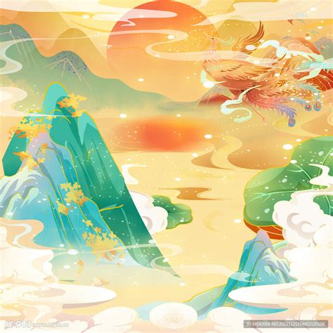凤凰设计图 传统文化 文化艺术 设计图库 昵图网