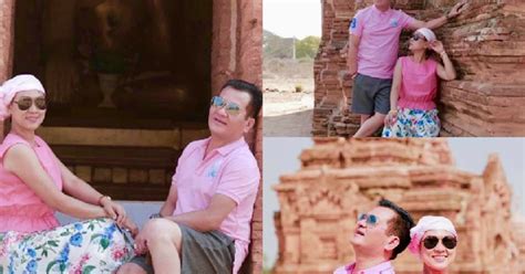 ဆင်တူဝတ်စုံလေးတွေနဲ့ ပုဂံဘုရားမှာ အပြတ်romanticဆန်နေကြတဲ့ နေမျိုးအောင